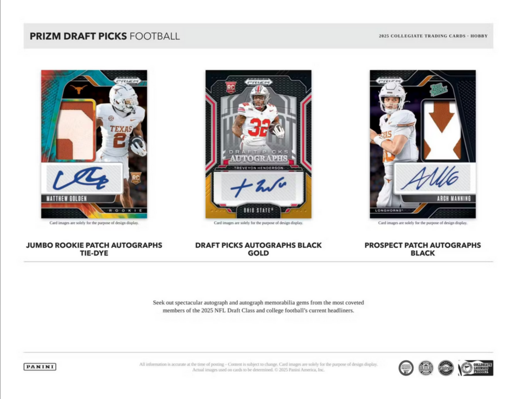 2025 Panini Prizm Draft Picks Football - Live Group Break on YouTube ...